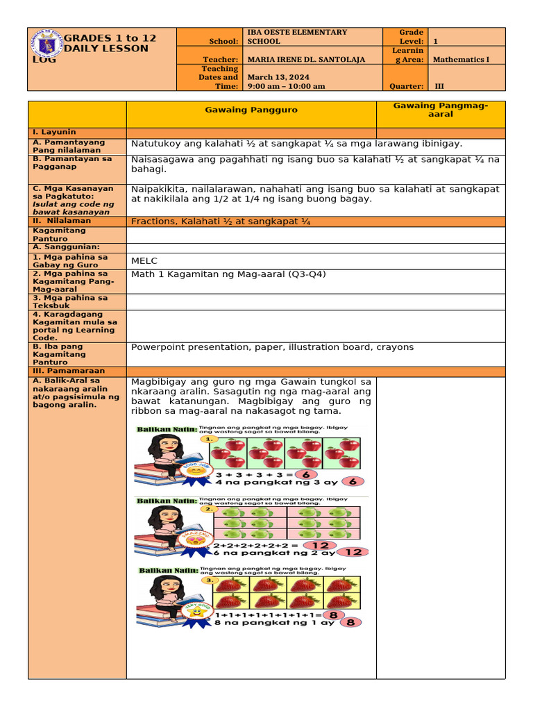 Mathematics 1 COT 1 Quinto | PDF