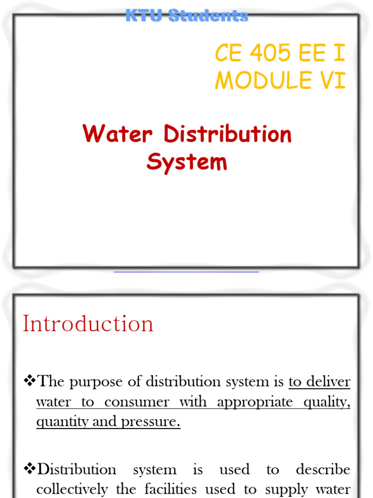 CE405 M6-Environmental Engineering - I-Ktustudents - in | PDF