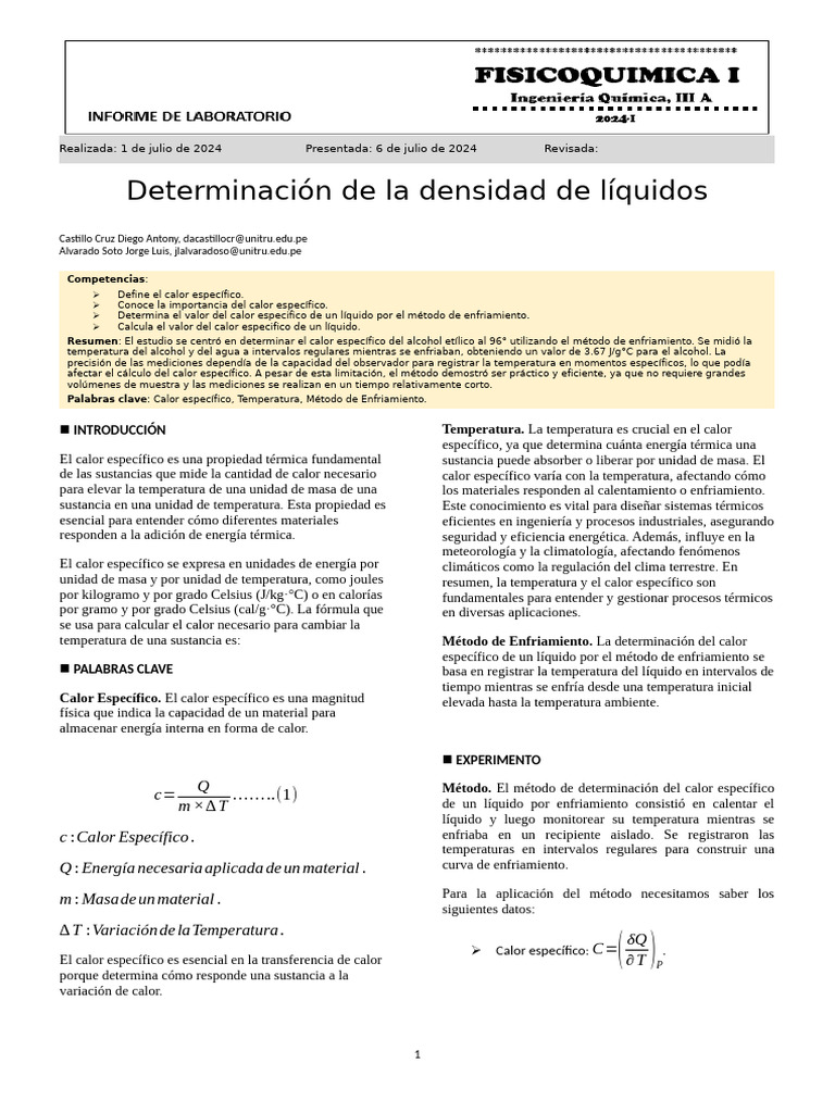 Lab 7 | PDF | Calor | Temperatura