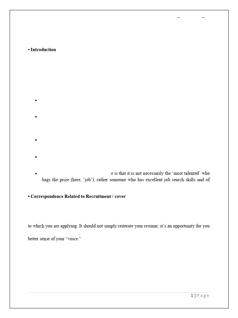 Employment Communication | PDF