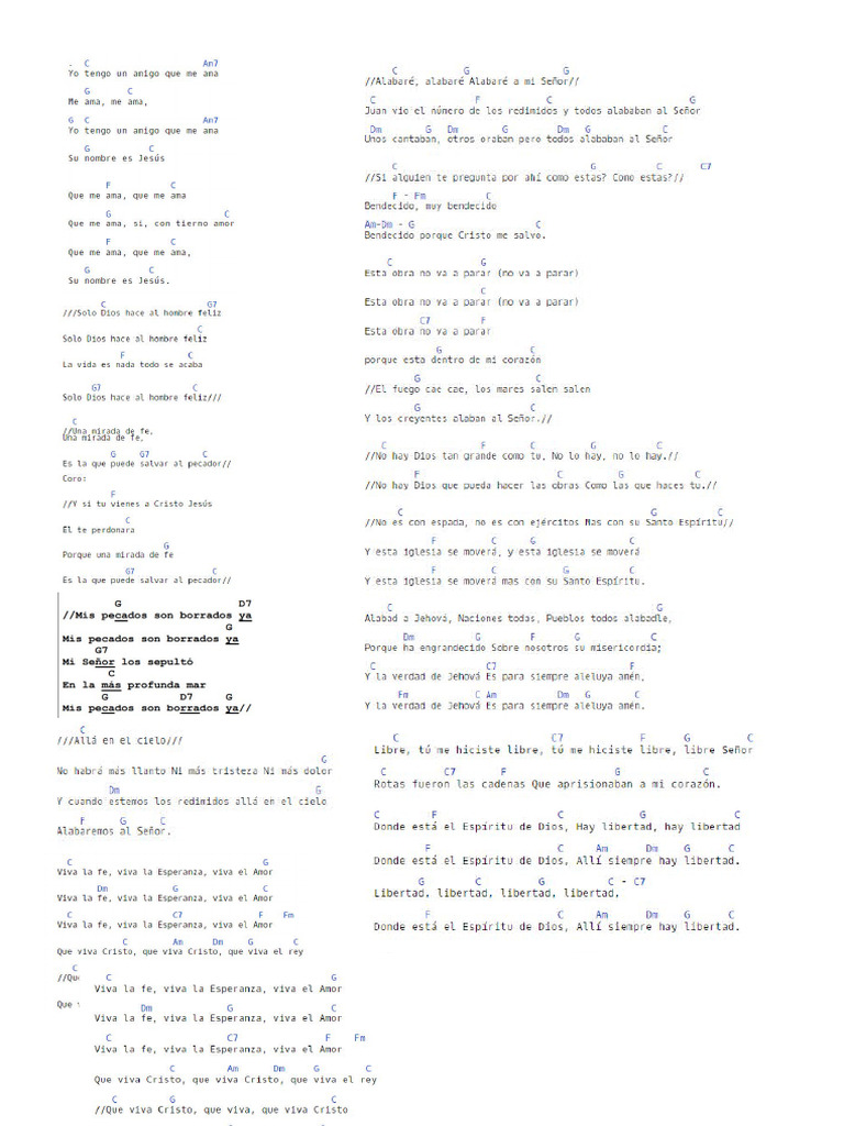 Cadena Coros en C | PDF