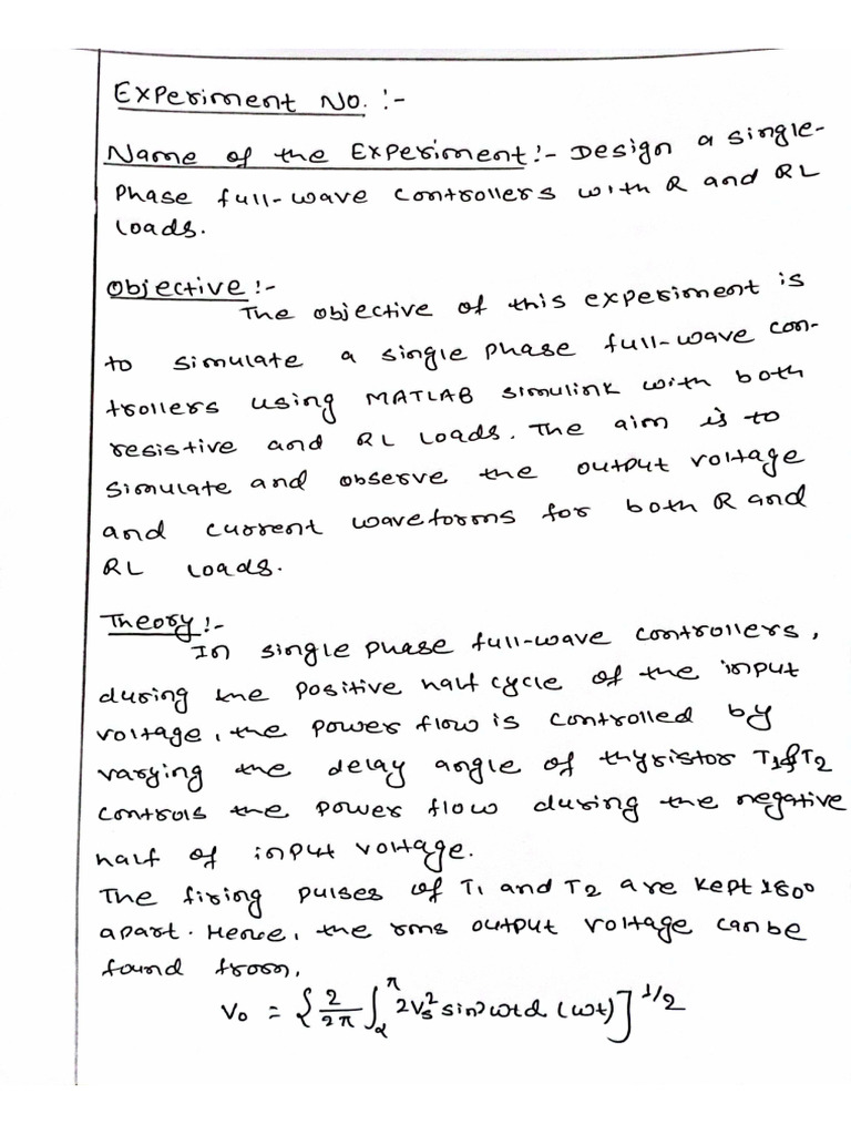 Single Phase Full Wave Controller Pdf