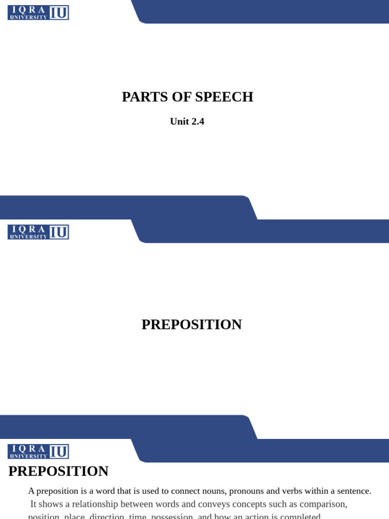 Unit 2.4-Preposition, Conjunction, Interjection | PDF