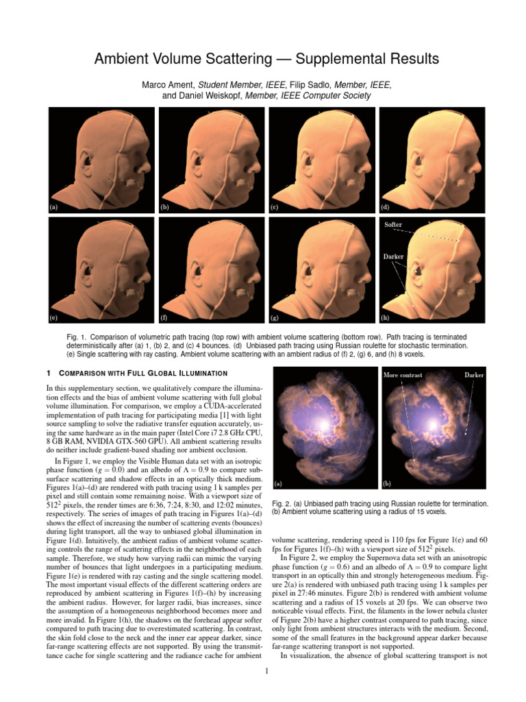 Ambient Volume Scattering | PDF | Rendering (Computer Graphics) | Science & Mathematics