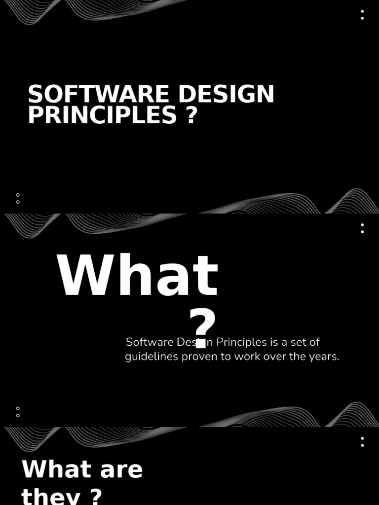 Week 2 Software Design Principles | PDF