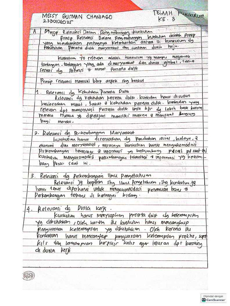 Resume 3 Telaah Kurikulum (Messy G.C) - 11zon | PDF