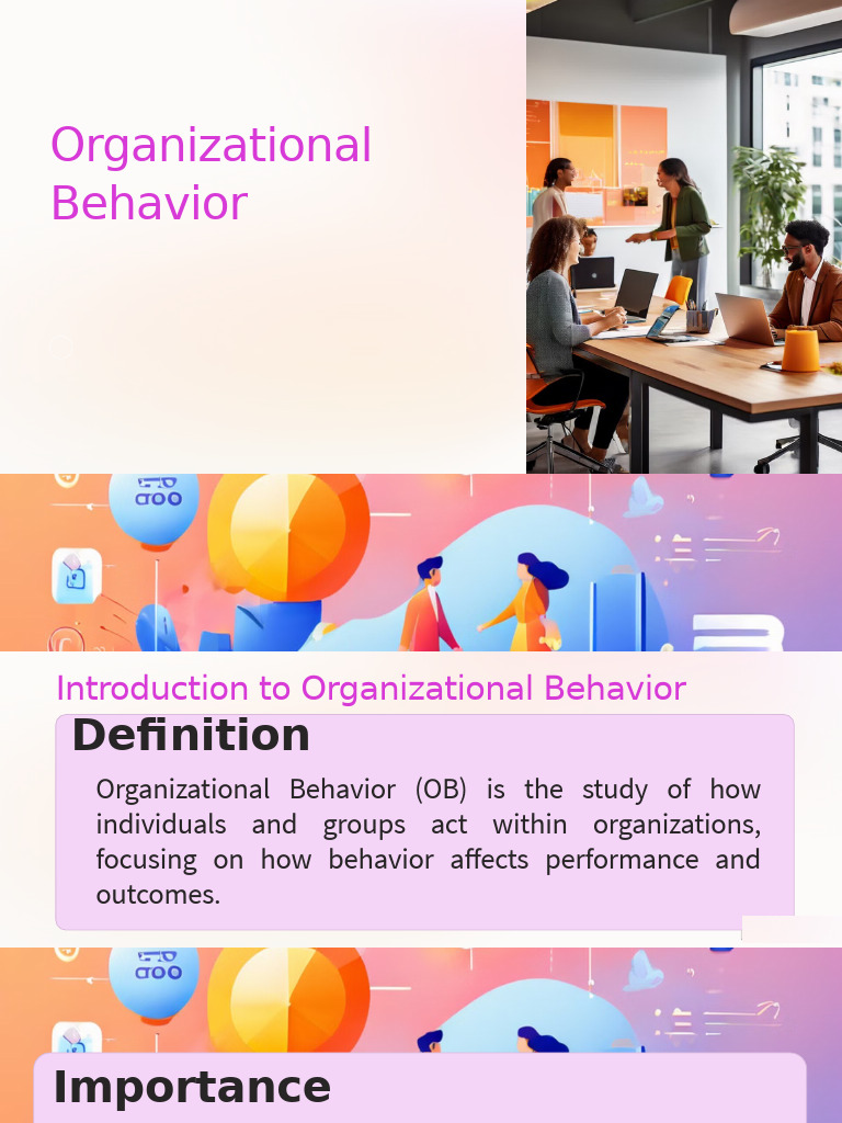Week 3 - Ob - Individual Behavior in Organizations | PDF