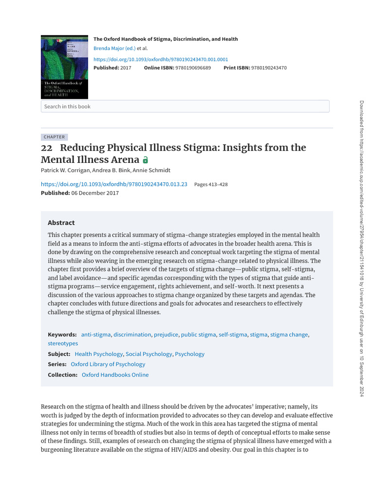 Corrigan et al_2017_Reducing physical illness stigma_Insights from the ...