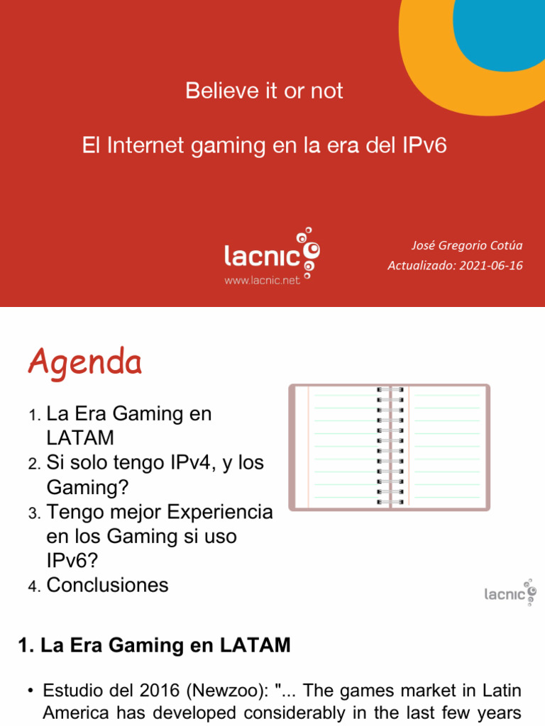 Lacnic Ipv6day Cotua | PDF