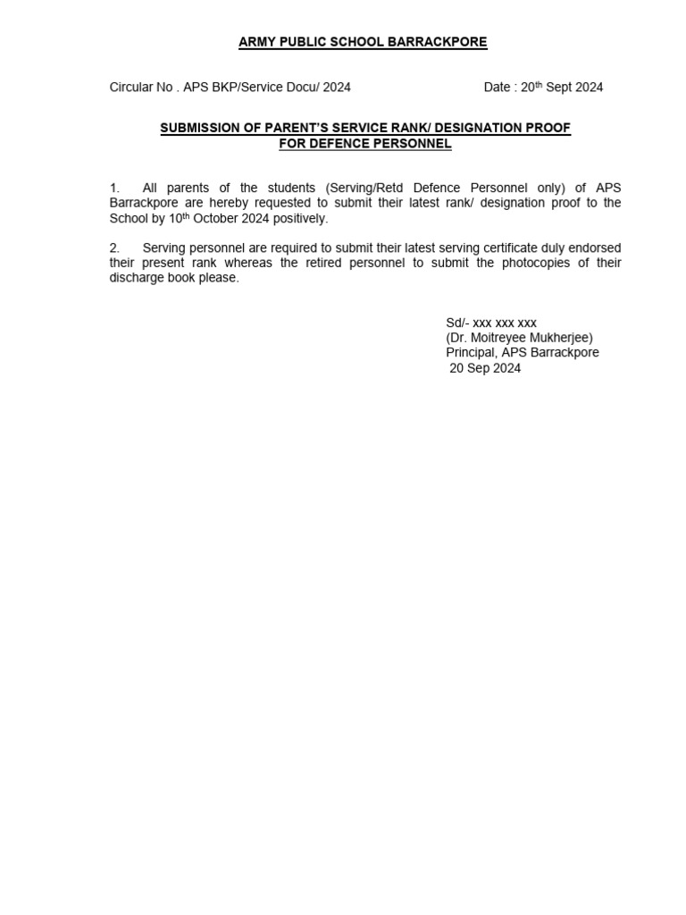 Circular For Parent | PDF