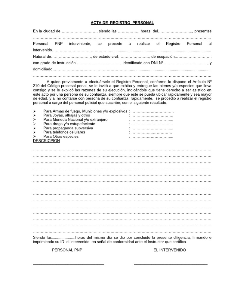 Actas para Imprimir | PDF