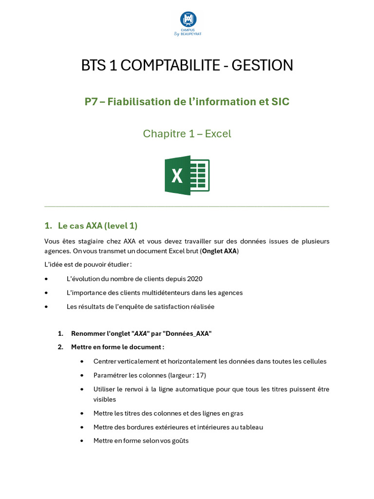 2025_P7_Chap.1_Dossier_étudiantExcel | PDF