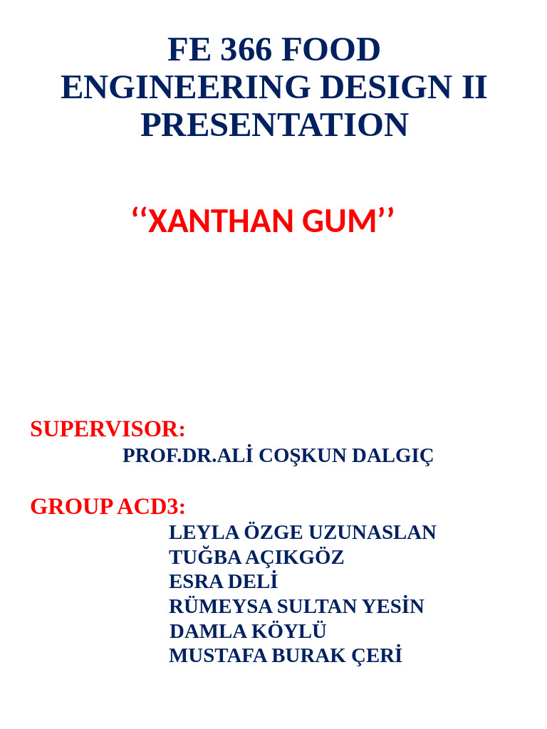 Fe 366 Food Engineering Design II Presentation | PDF