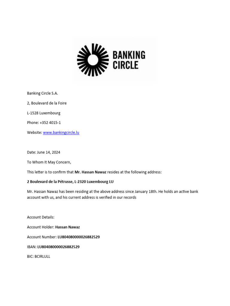 Banking Circle S A | PDF