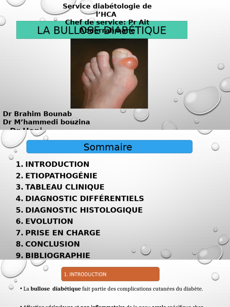 Bullose Diabetique | PDF | Spécialités médicales | Médecine clinique