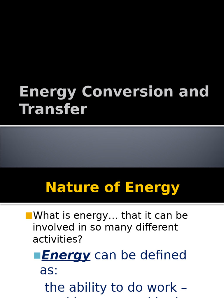 Energy Conversion | PDF