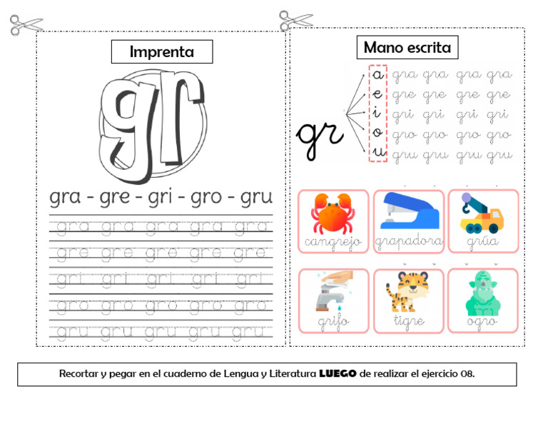 TRAZO LETRA Gr - gr | PDF