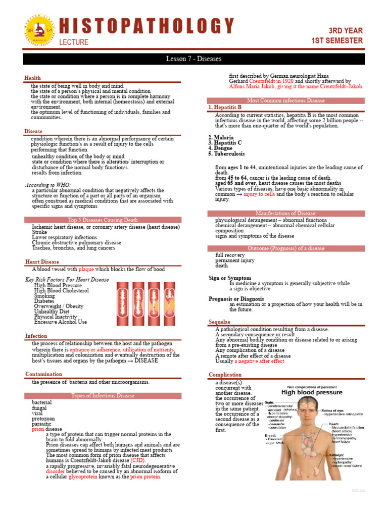 L7. Diseases | PDF | Infection | Self-Improvement