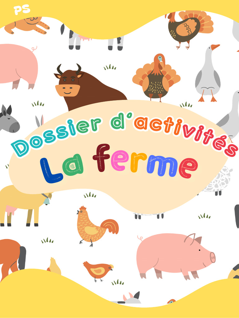 La Ferme PS Dossier Dactivités Maternelle | PDF
