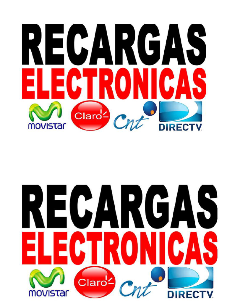 Recargas electronicas | PDF