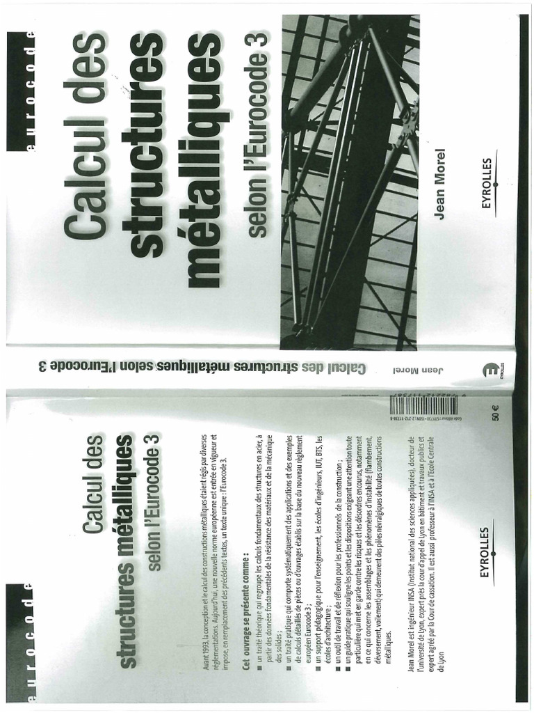 Calcul Des Structures Metalliques Selon L'EC3, Jean Morel | PDF