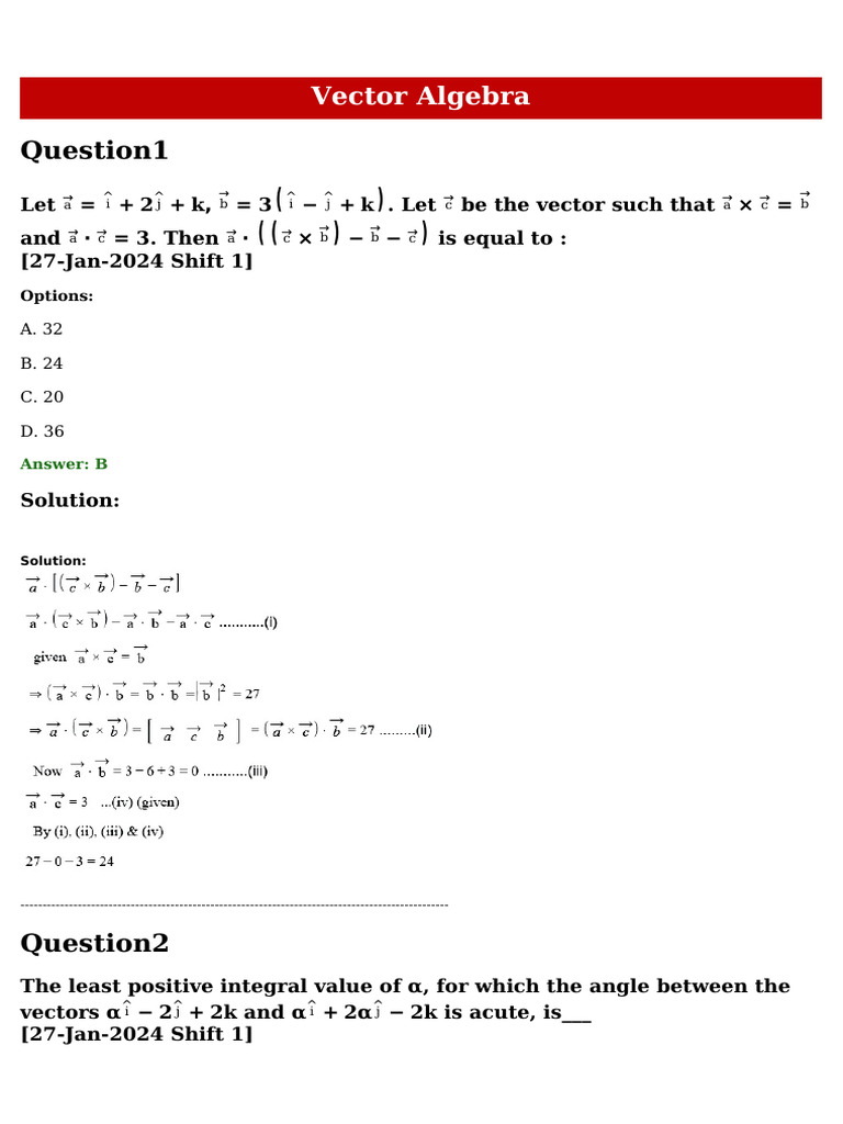 Math Pyq | PDF | Area | Euclidean Vector