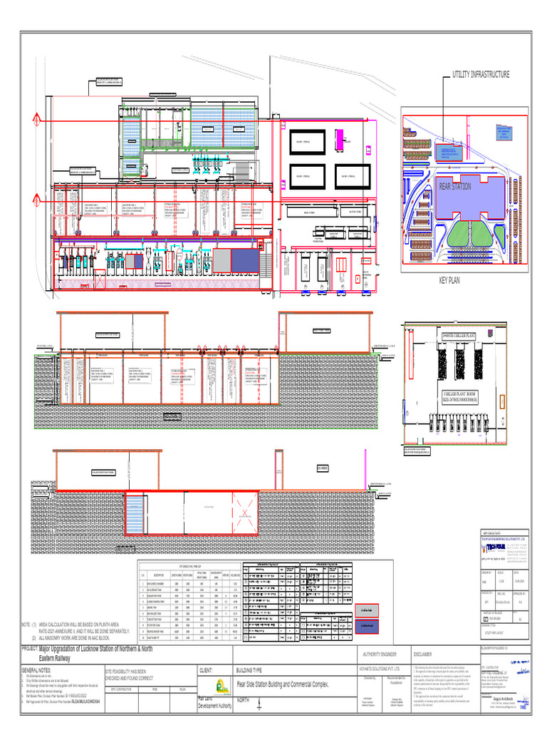 Rlda Rear Station Mep Utility Plan - DWG 19.09.2024-Utility Infrastructure | PDF