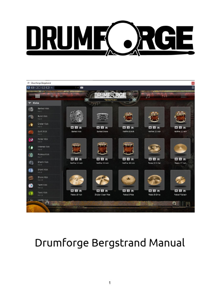 Drumforge Bergstrand Manual | PDF