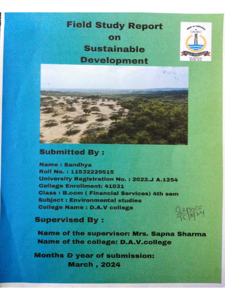 Document For Field Report | PDF