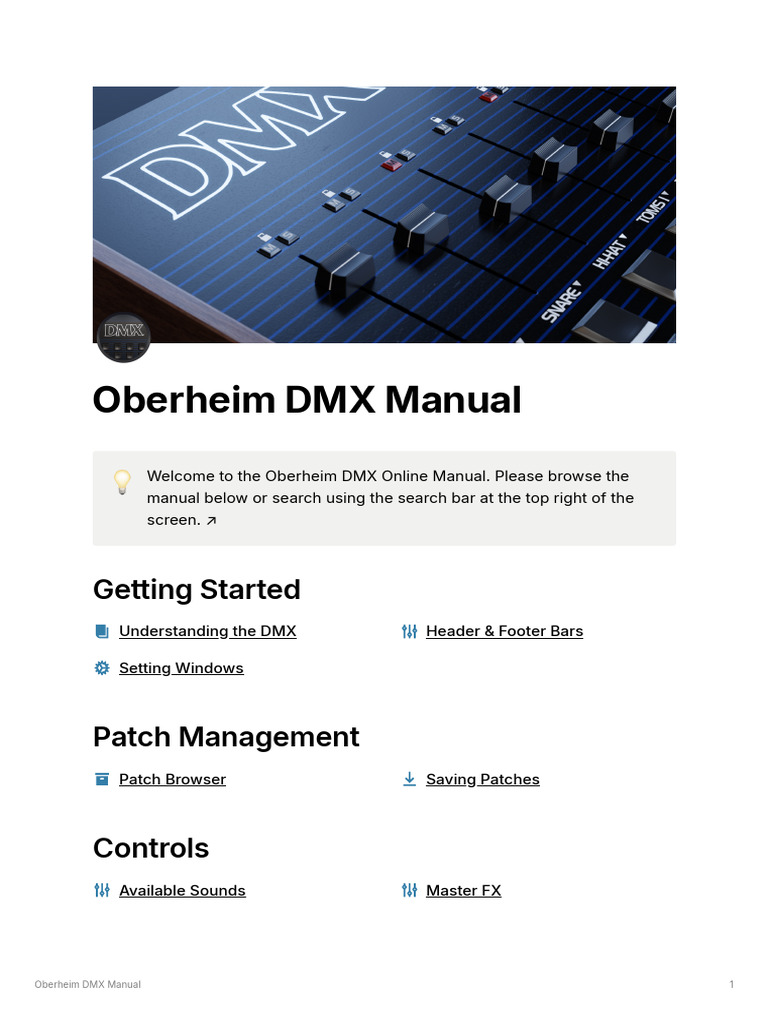 DMX Manual | PDF