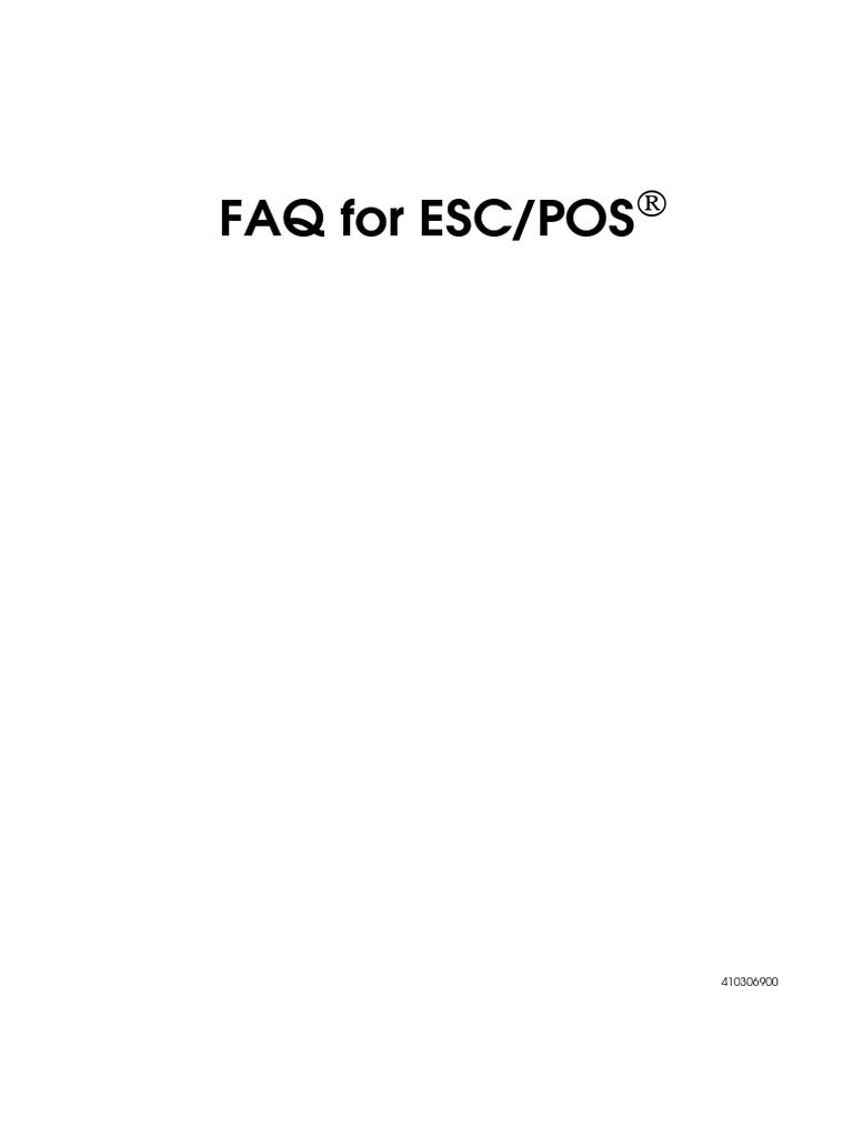 FAQ Escpos | PDF