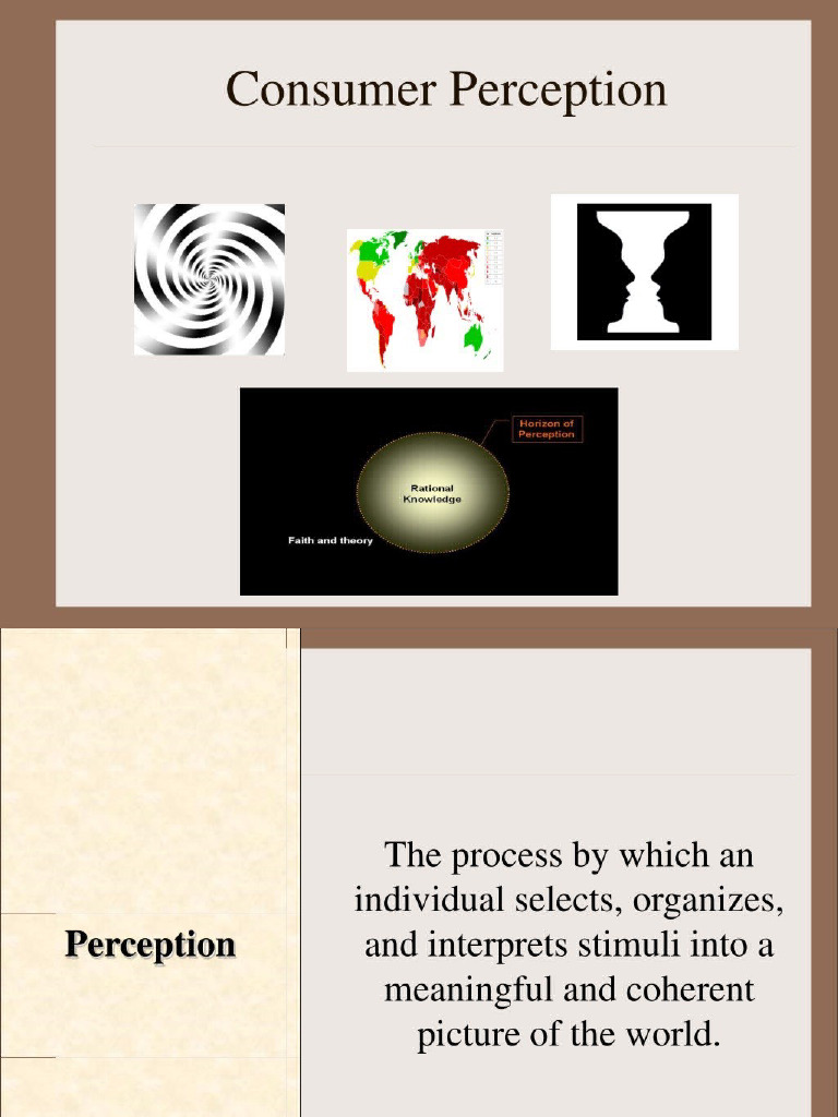 2.perception in Consumer Behaviour UNIT-II | PDF