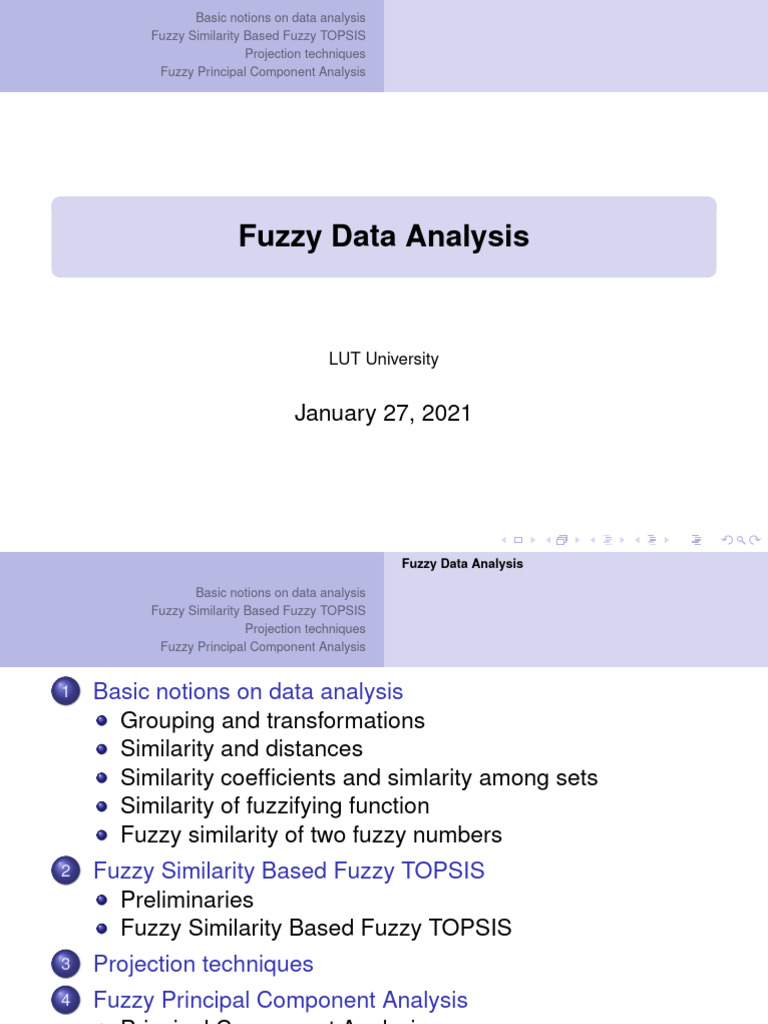 FDA Lecture4 | PDF | Mathematical Analysis | Principal Component Analysis