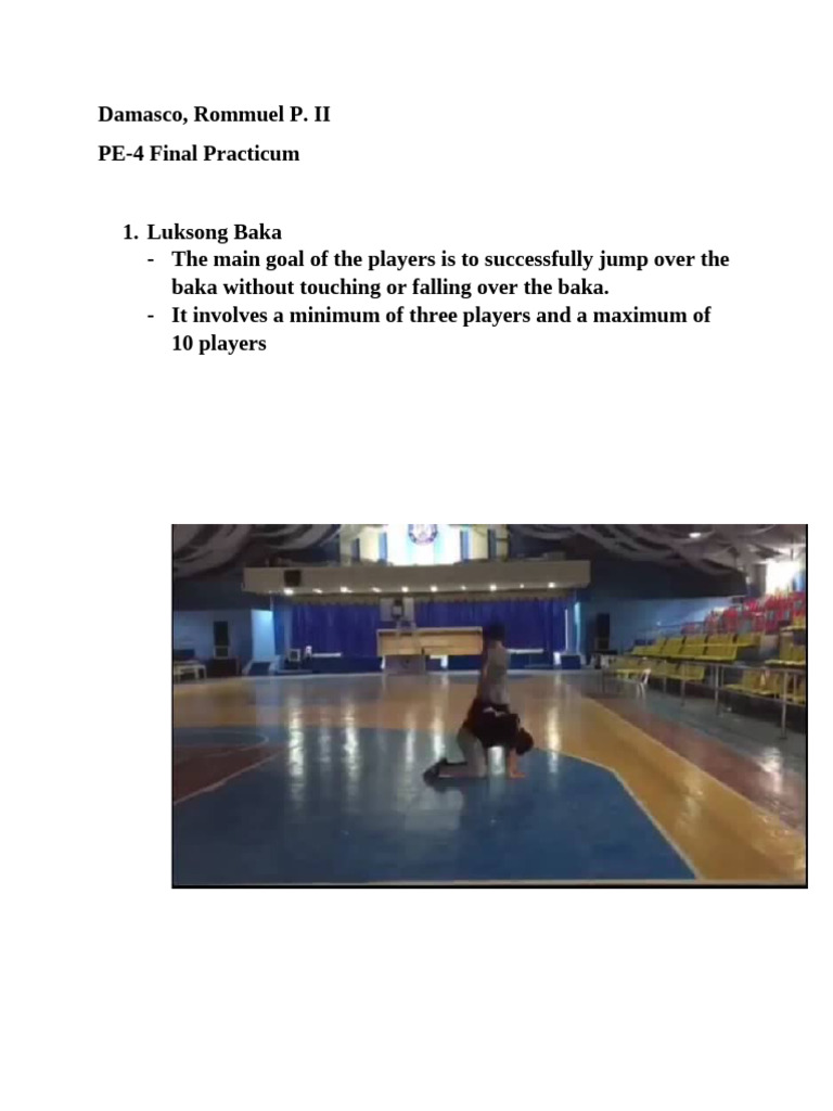 Damasco, Rommuel P II Final Practicum | PDF