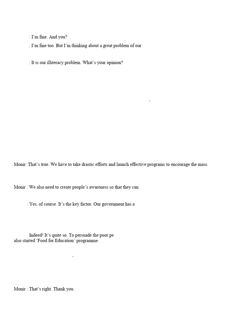 How To Remove Illiteracy From The Society | PDF