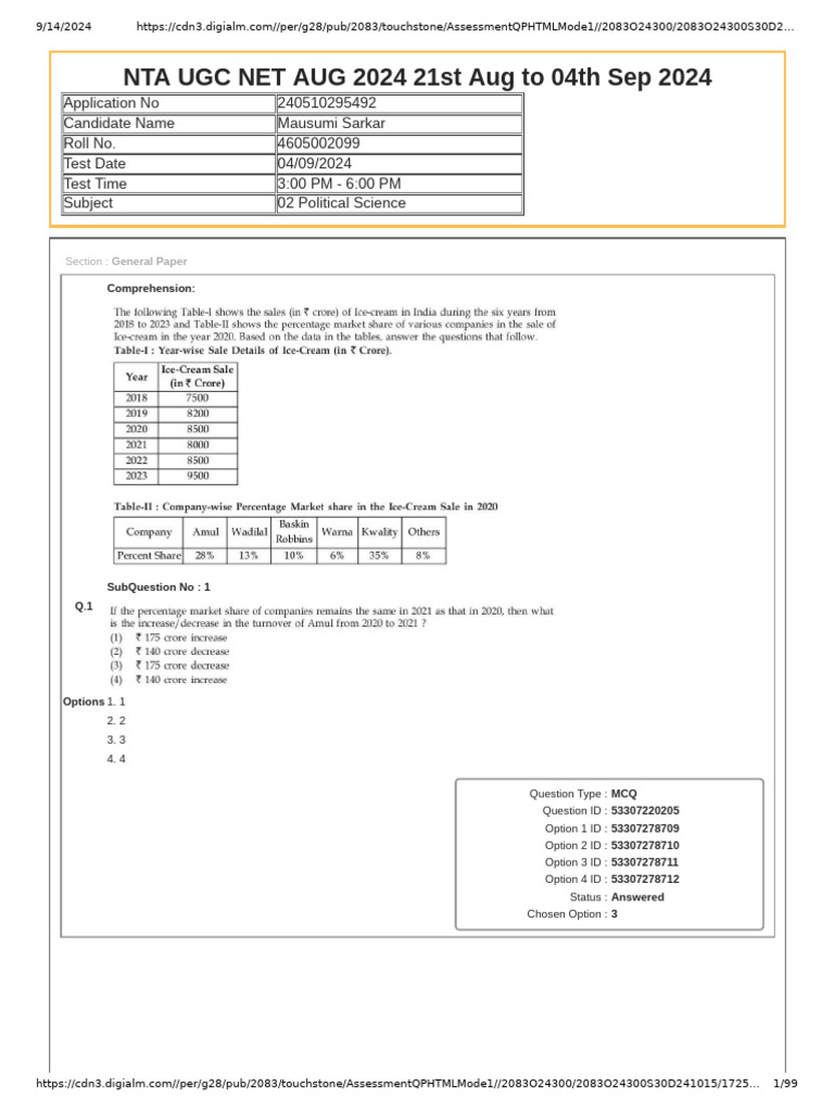 PolSc 1st Paper With Answer | PDF