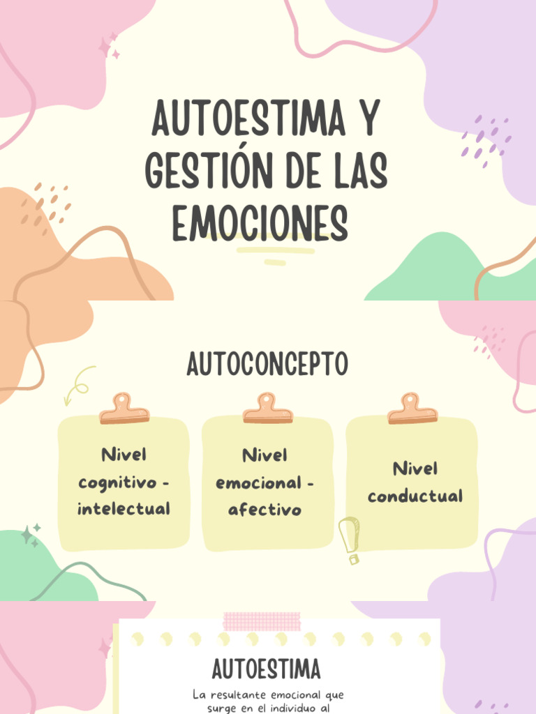 Autoestima Y Gestión De Las Emociones Pdf