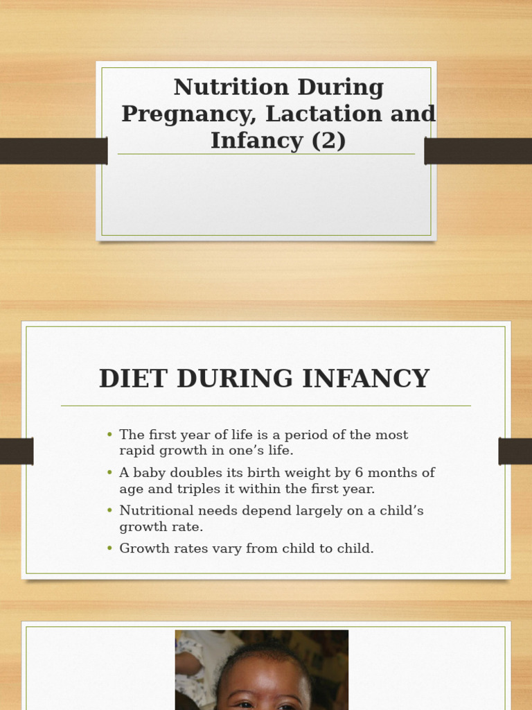 Nutrition During Infancy | PDF