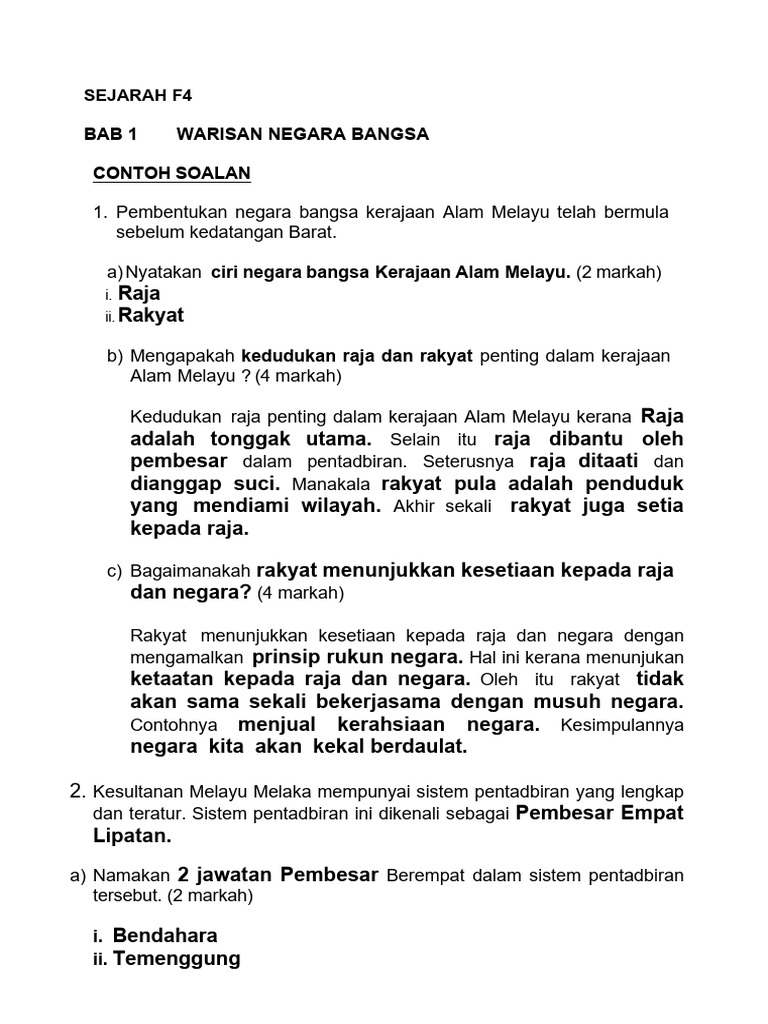 Sejarah F4 | PDF