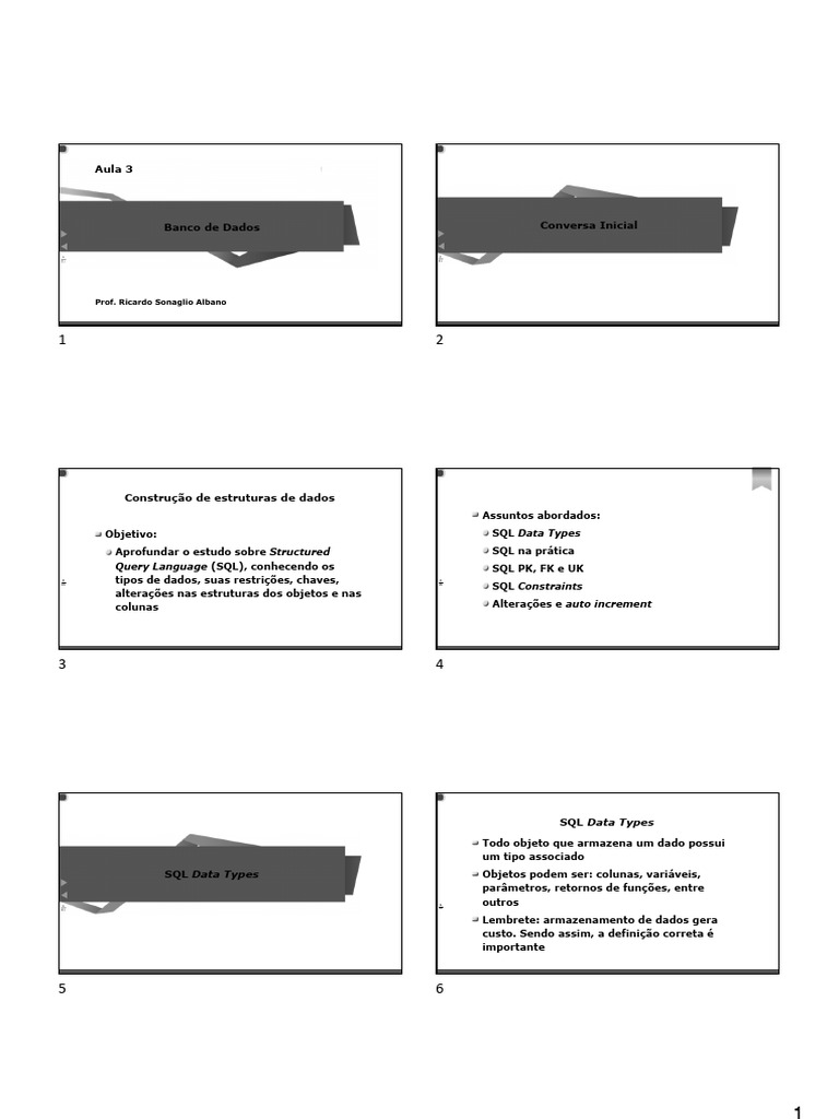 Aula 3 - Slides | PDF