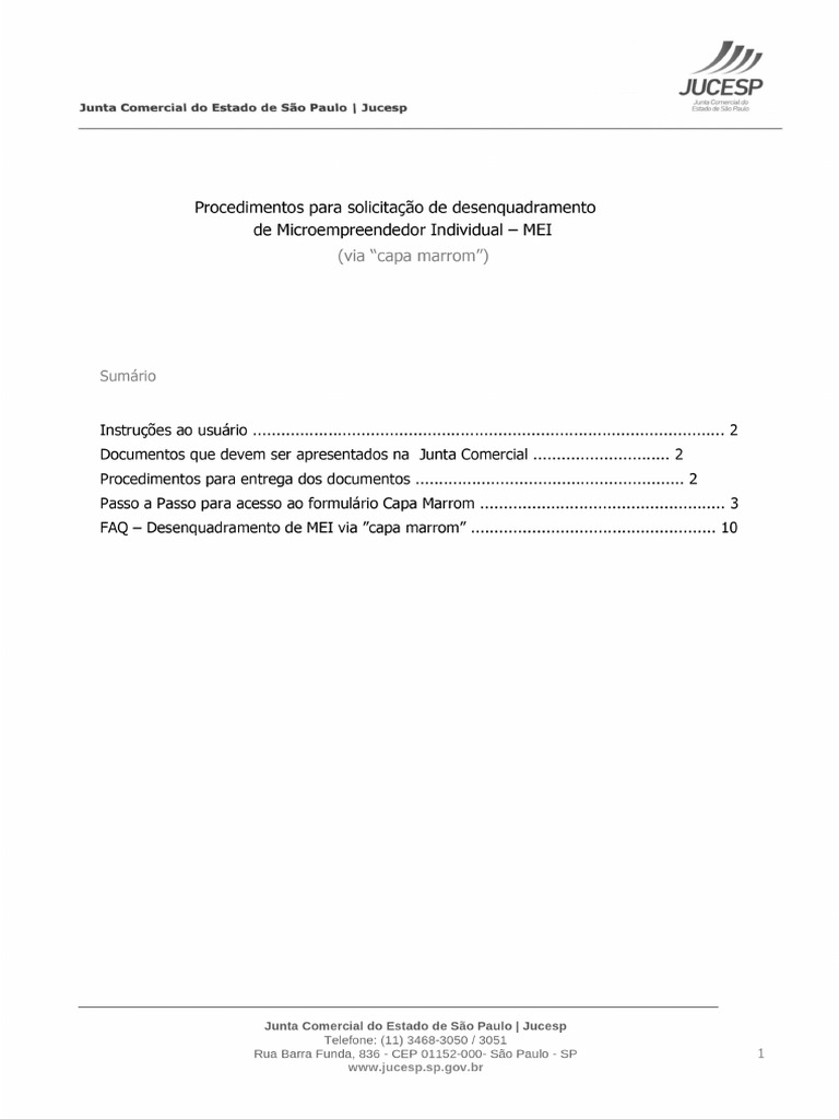 Desenquadramento Mei | PDF