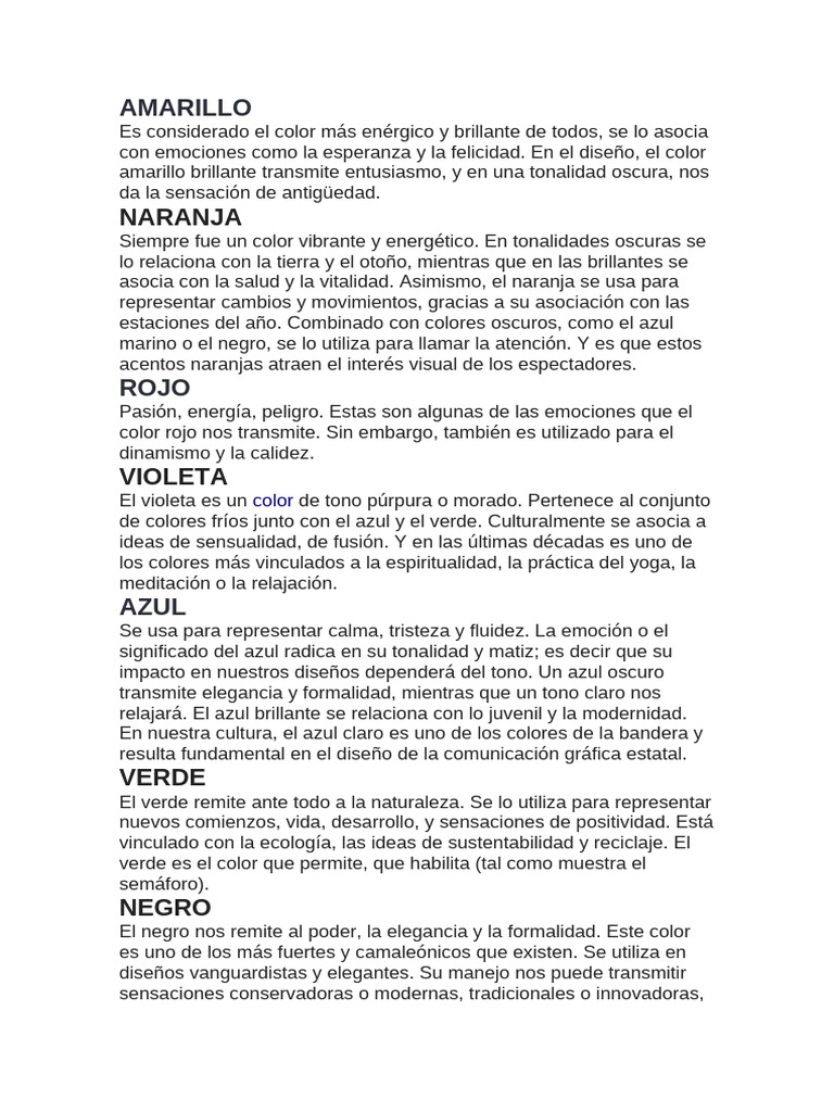Características del color azul | PDF | Color | Azul