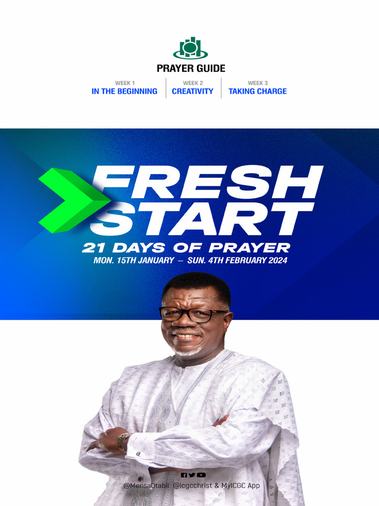 Fresh Start 2024 Prayer Guide - Complete | PDF