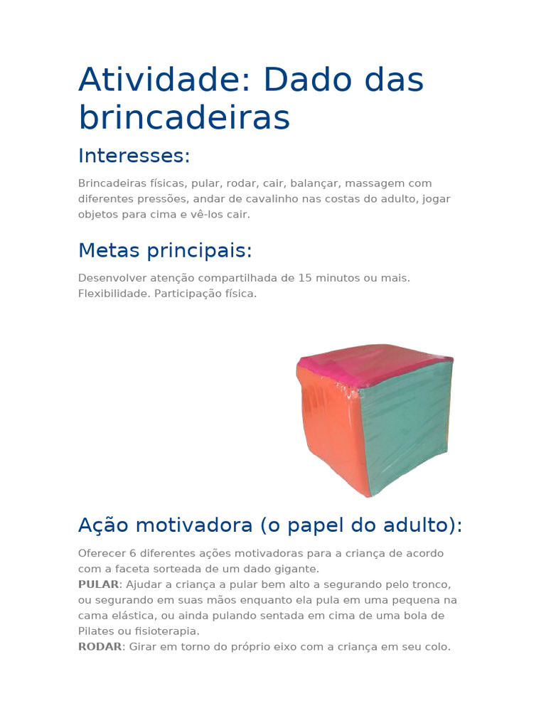 Atividades Interativas para Pessoas Com Autismo | PDF