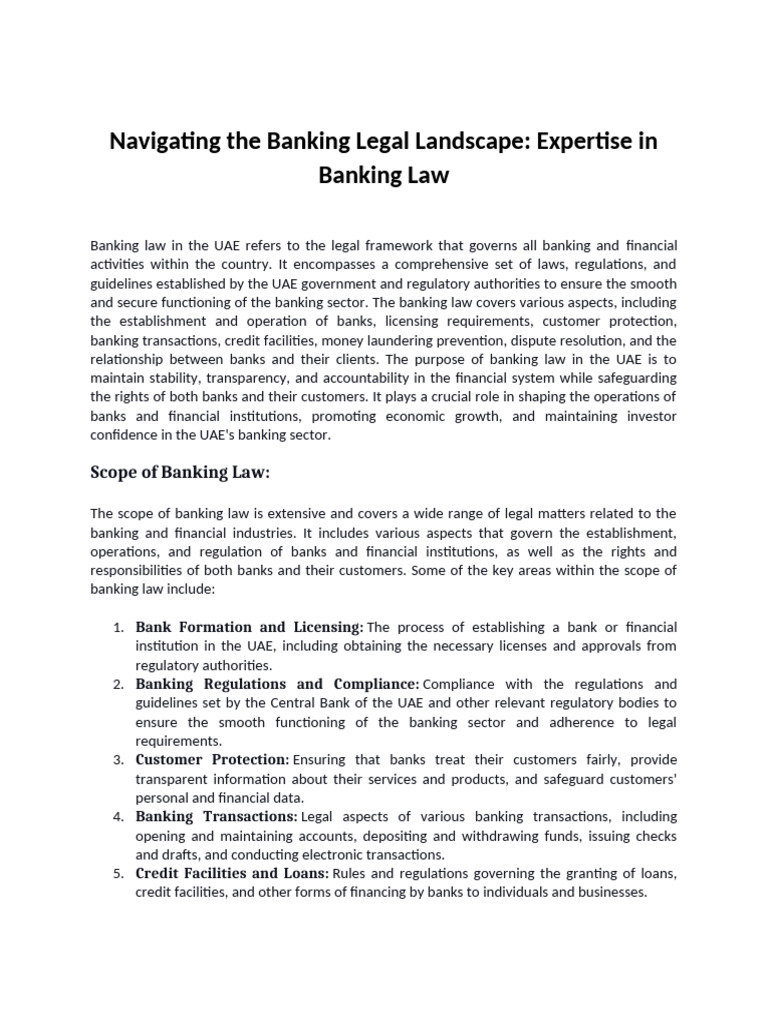 Banking Law | PDF