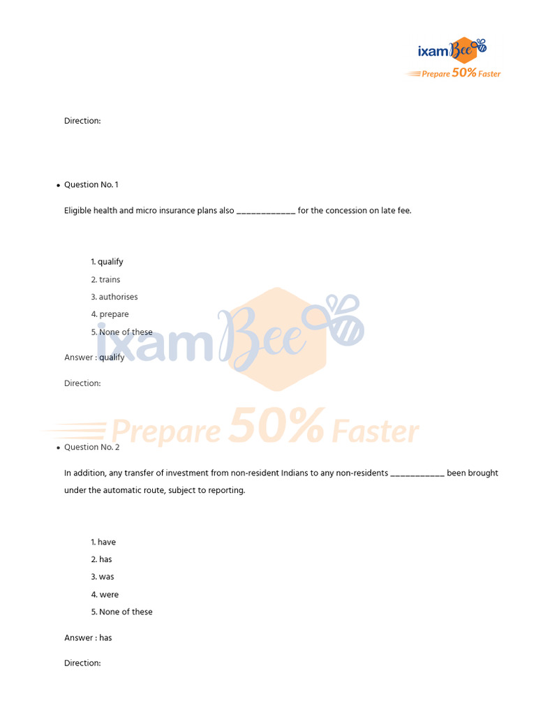 SEBI Grade A 2022 Phase 1 Paper 1 Previous Year Paper | PDF ...