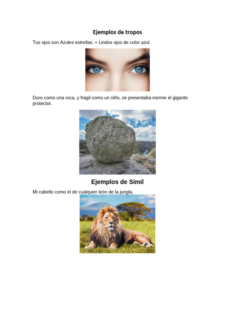 Ejemplos de tropos | PDF