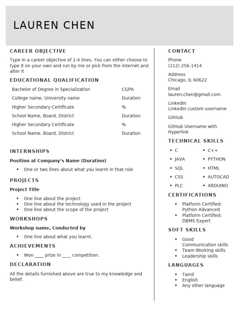 005 Stylish Template Plain | PDF