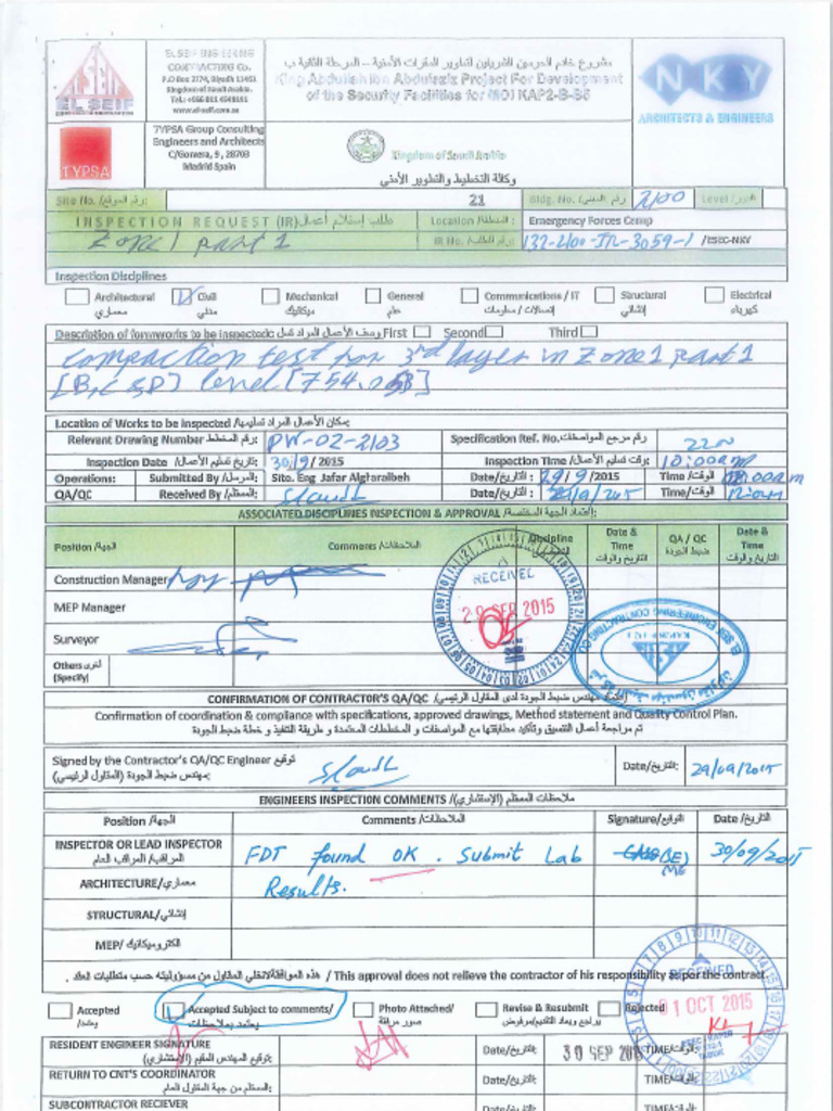 IR-132-3059-1 3rd Layer Compaction Test For Zone 1 Part1 B, C, D (Code ...