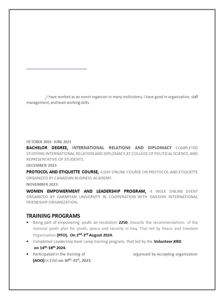 Sandra CV | PDF